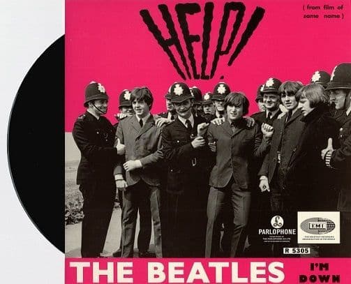 THE BEATLES Help Vinyl Record 7 Inch Parlophone 2019